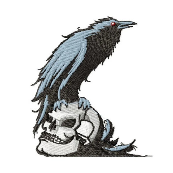 Raven Embroidery - Etsy