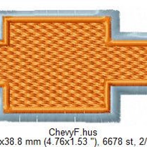Chevy Emblem - Machine Embroidery Design, Embroidery Designs, Machine ...