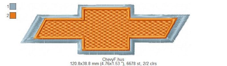 Chevy Emblem - Machine Embroidery Design, Embroidery Designs, Machine ...