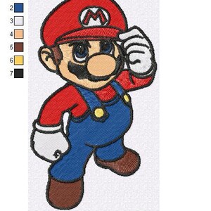 Super Mario- Machine Embroidery Design - 35 Designs Bundle - 5x7 Hoop ...