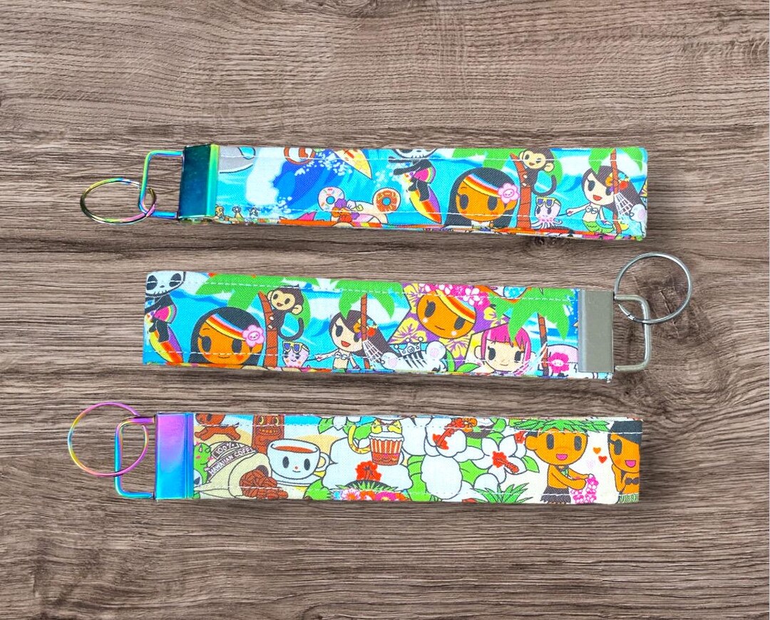 Handmade Tokidoki Tropical Kawaii Wristlet Keychain Fob Key Holder - Etsy