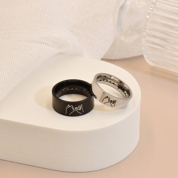 Couples Pinky Promise Rings - Etsy