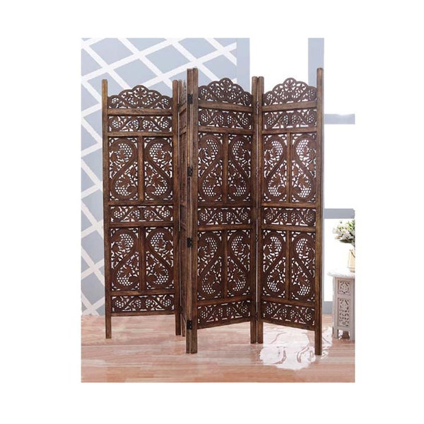 Folding Screen Room Divider Rattan - Etsy