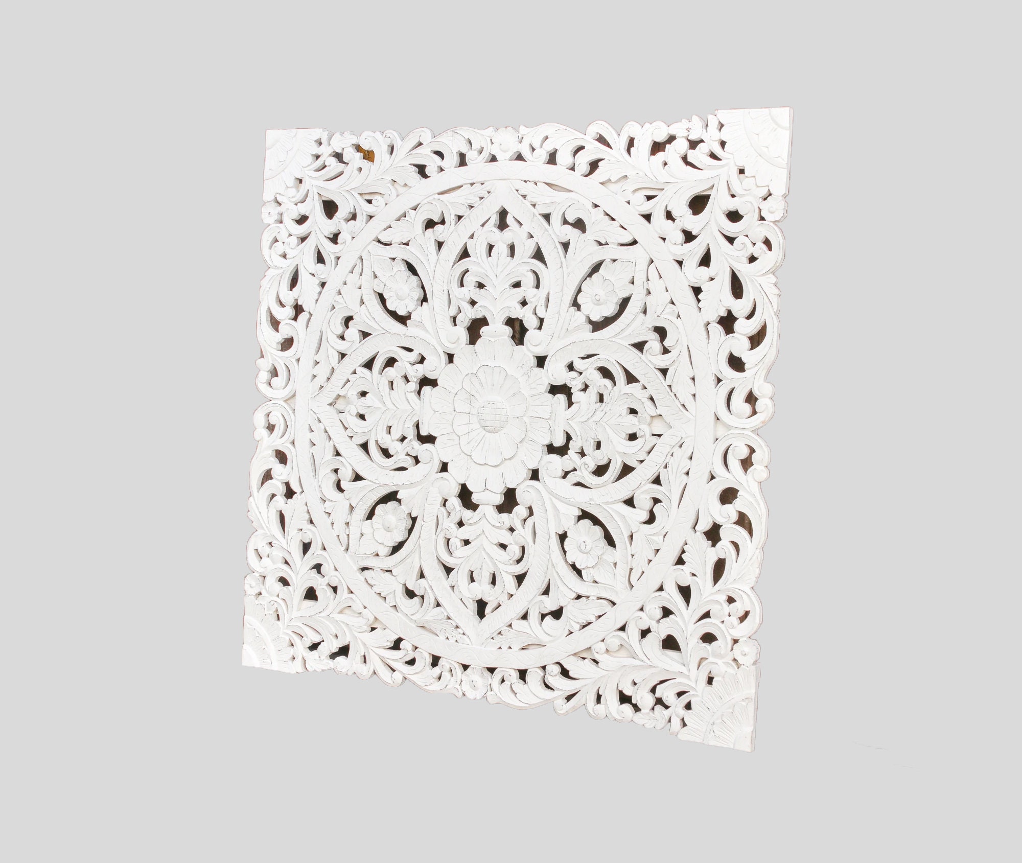 Lotus Wall Panel Decor Wood Art Decorative Hand Crafted Home - Etsy