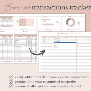 Monthly Budget Spreadsheet Excel Template, Budget Planner, Financial ...