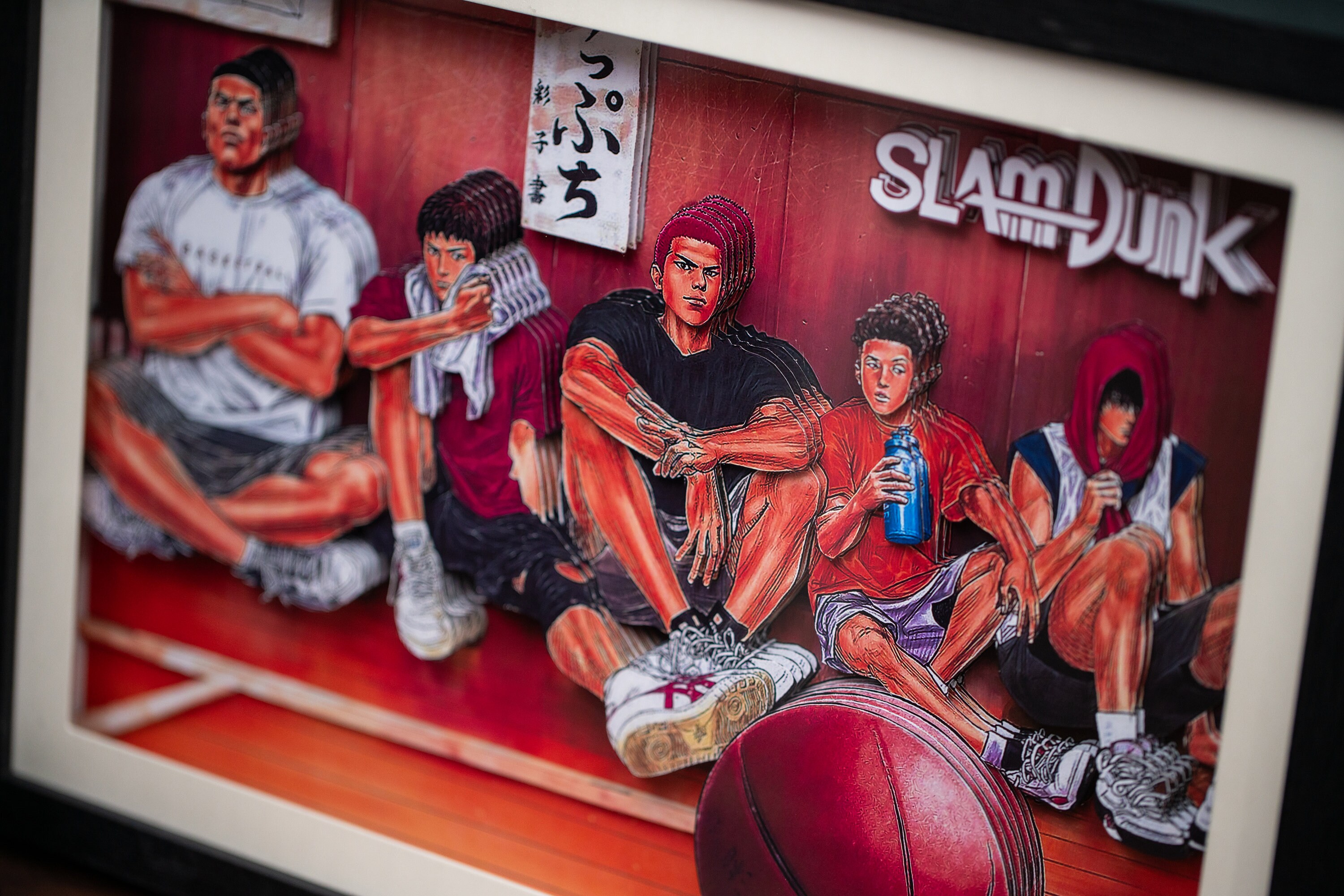 SLAM DUNK, Slam Dunk Anime Multilayered Frame Art, Japanese Anime Wall ...