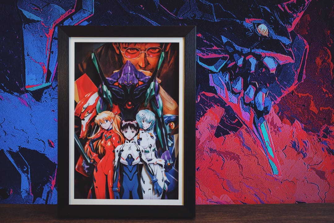 Neon Genesis Evangelion 3D Paper Art, Shadow Box Decor, EVA Wall Art ...