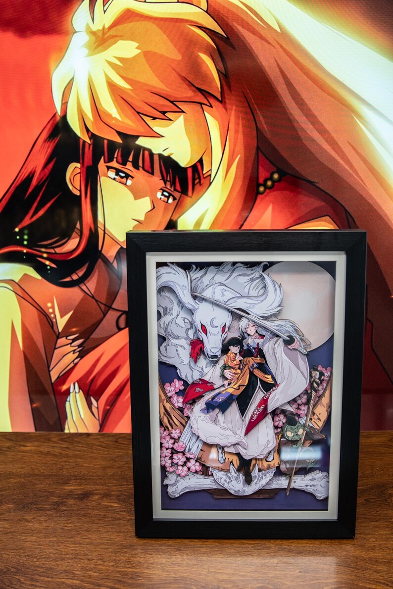 Inuyasha, Inuyasha Main Character, Multilayer 3D Wall Art, 8-layer ...
