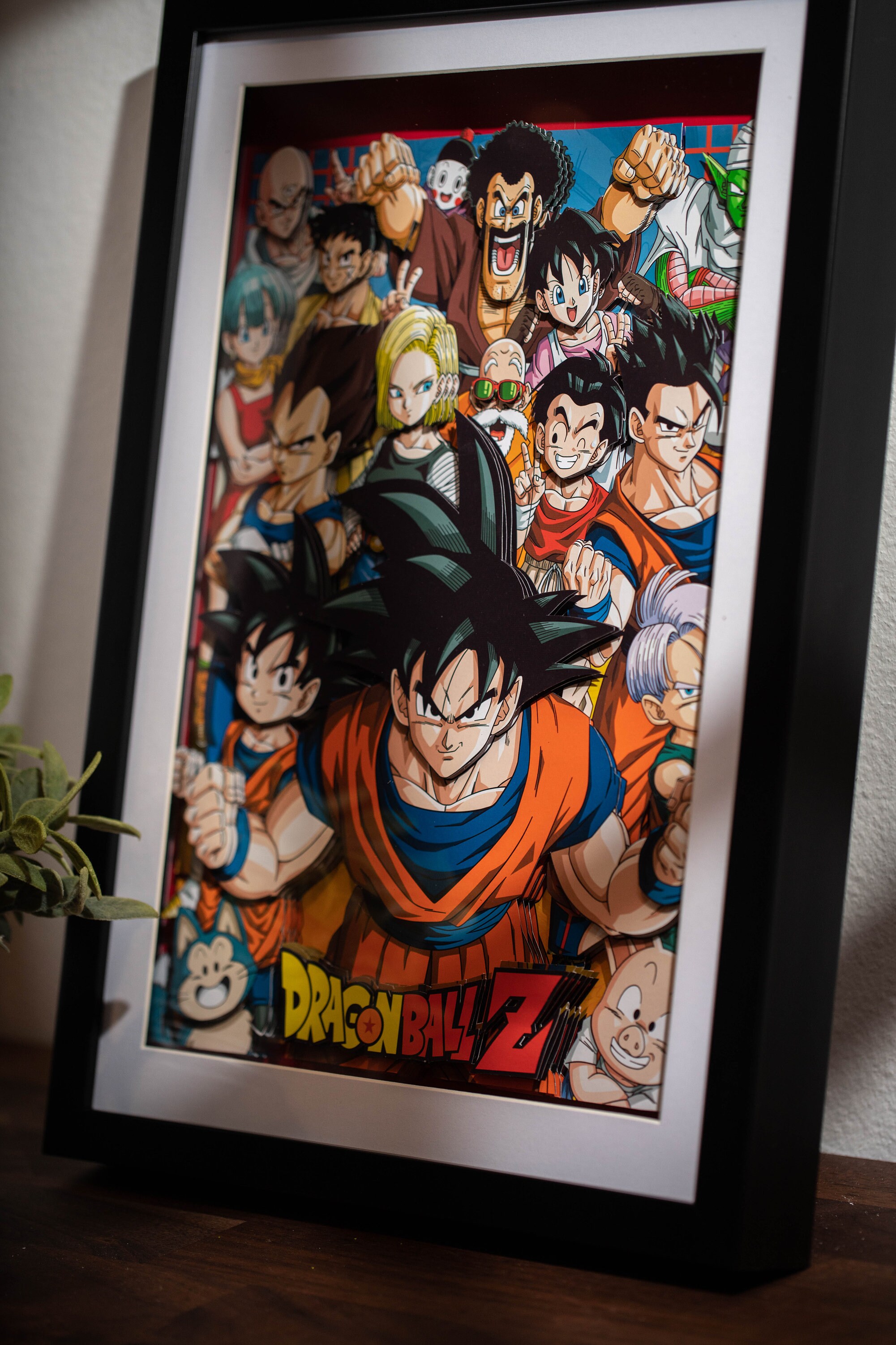 DRAGON BALL, Dragon Ball Z Main Character, Multilayer 3D Wall Art, 8 ...