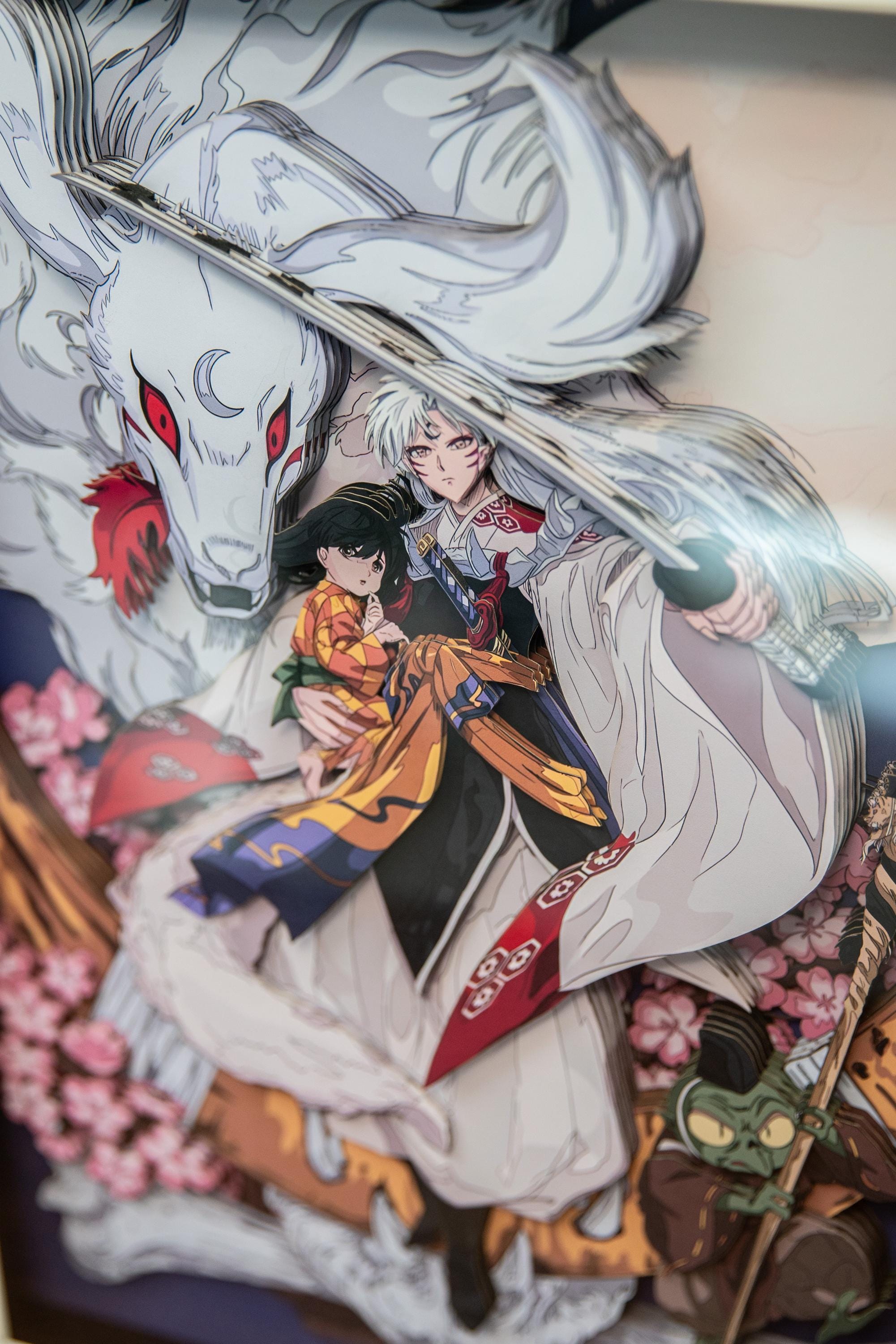 Inuyasha, Inuyasha Main Character, Multilayer 3D Wall Art, 8-layer ...