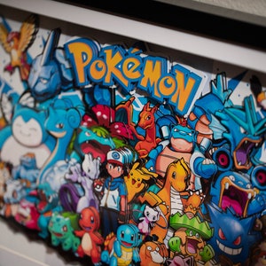 Pokémon, Pokemon Main Character, Multilayer 3D Wall Art, 8-layer, Anime ...