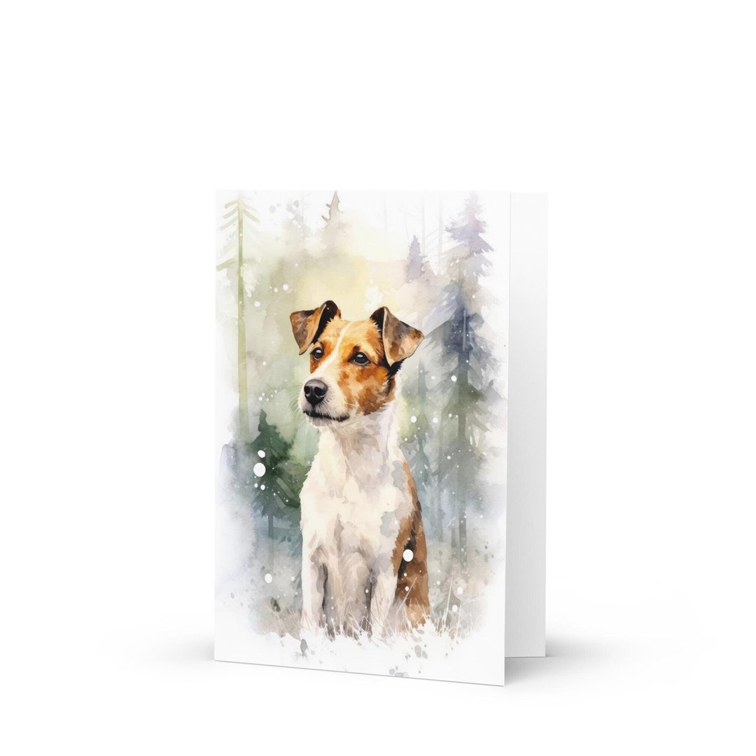 Greeting Card Jack Russell Dog Watercolor Card Versatile Card, for ...
