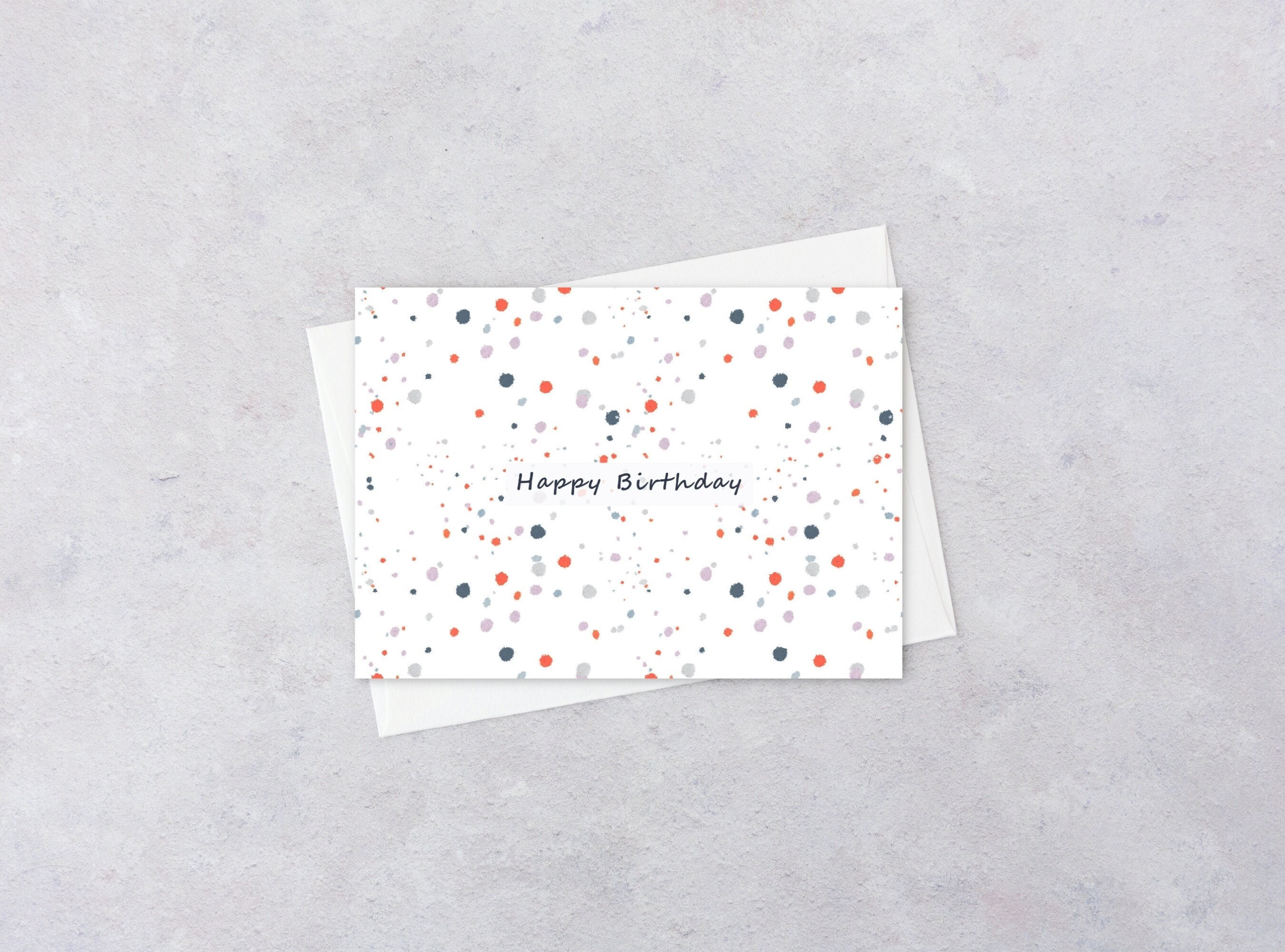 Lovely Birthday Card, Modern Birthday Cards, Abstract Birthday Card ...