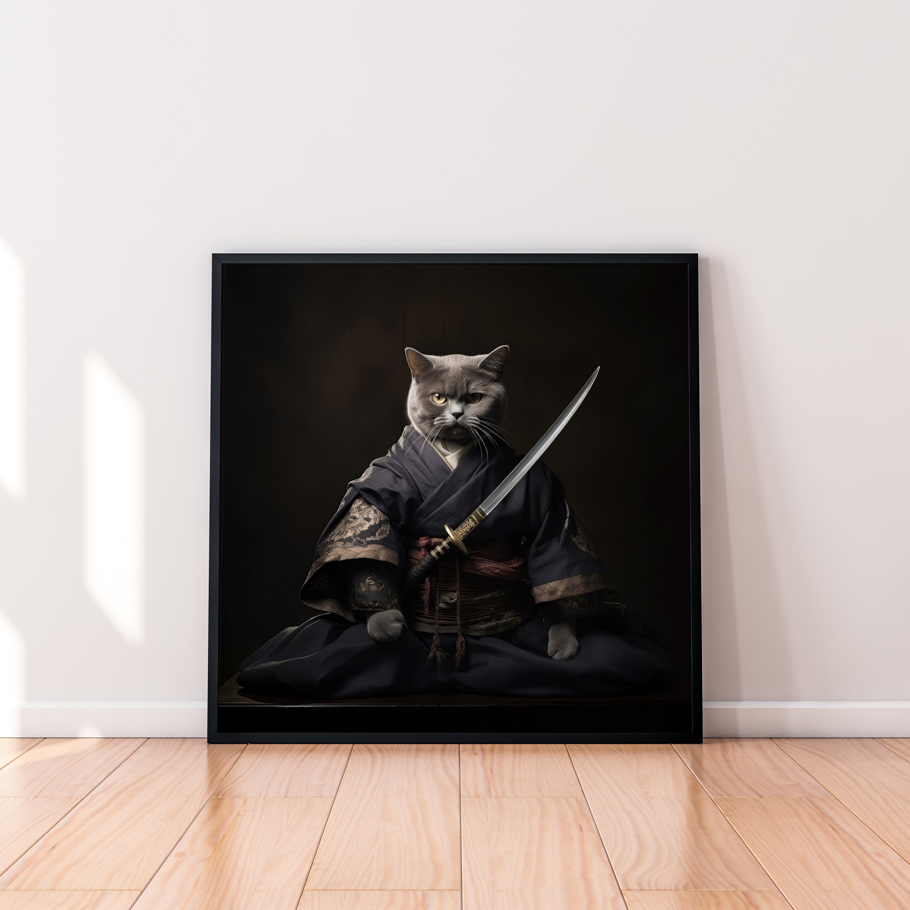 Ninja British Cat Animal Martial Arts Poster - Etsy