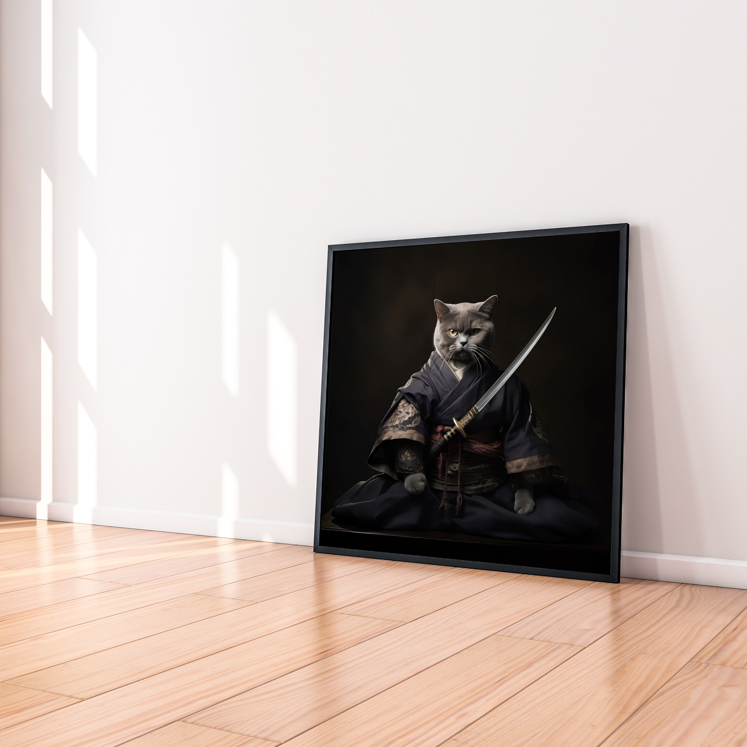 Ninja British Cat Animal Martial Arts Poster - Etsy