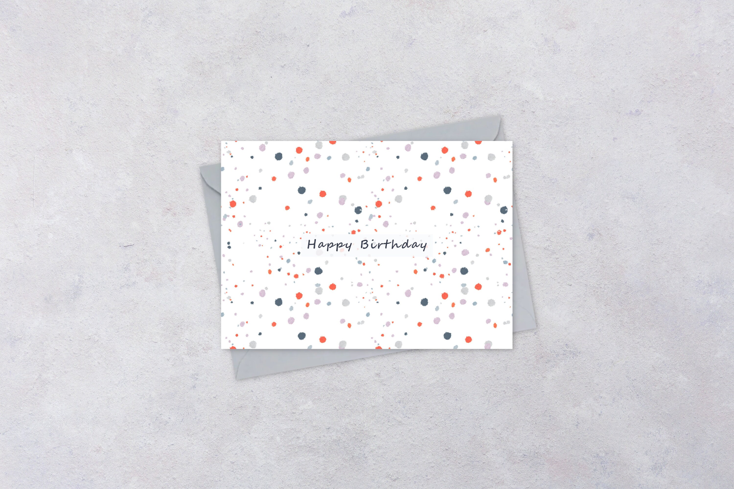 Lovely Birthday Card, Modern Birthday Cards, Abstract Birthday Card ...