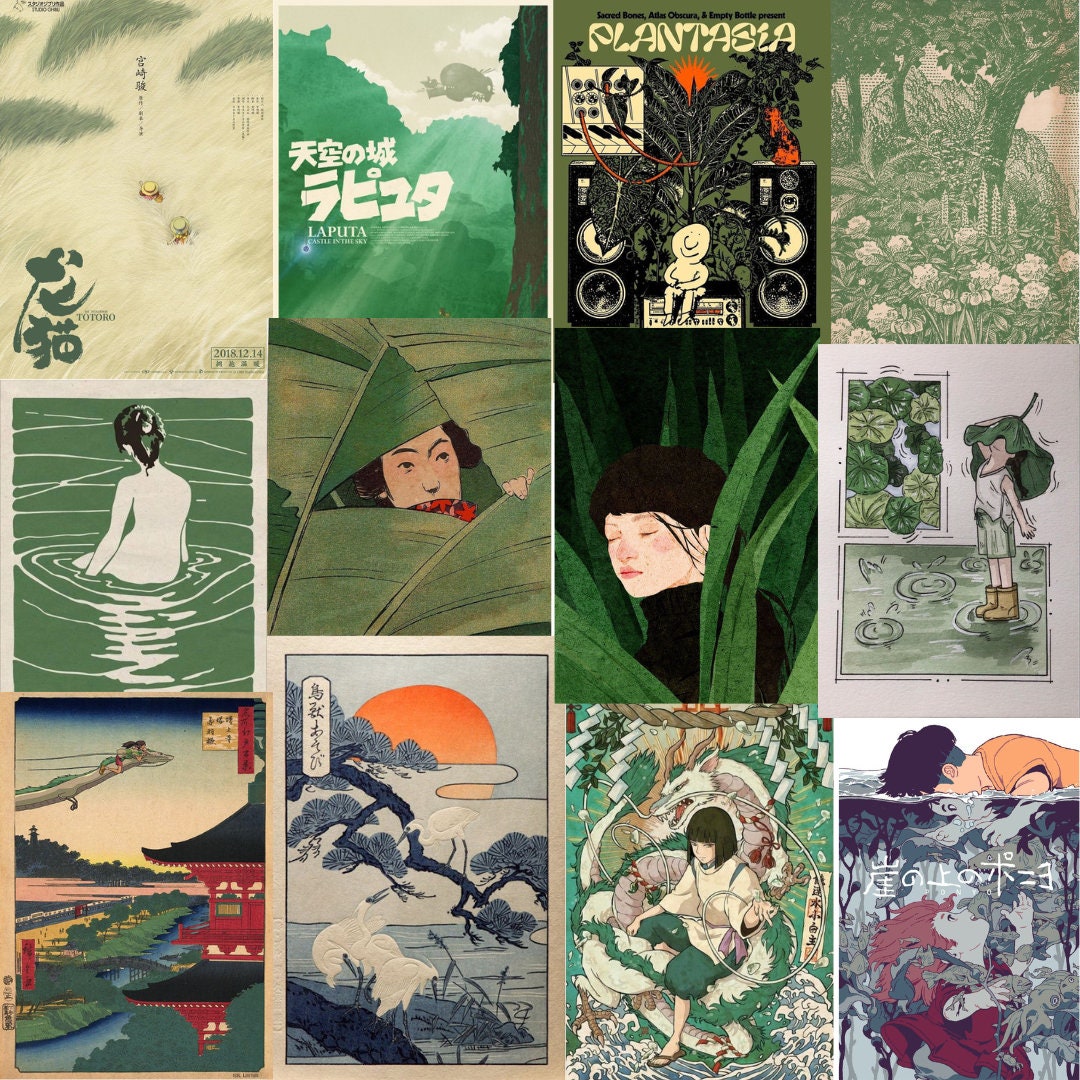 50+ Aesthetic Minimalist Anime Collage Kit , Pinterest Prints ...