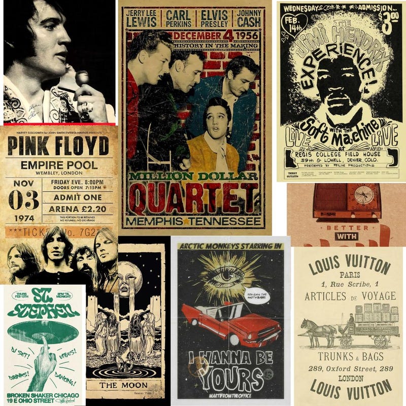 Rock Concert Posters - Etsy