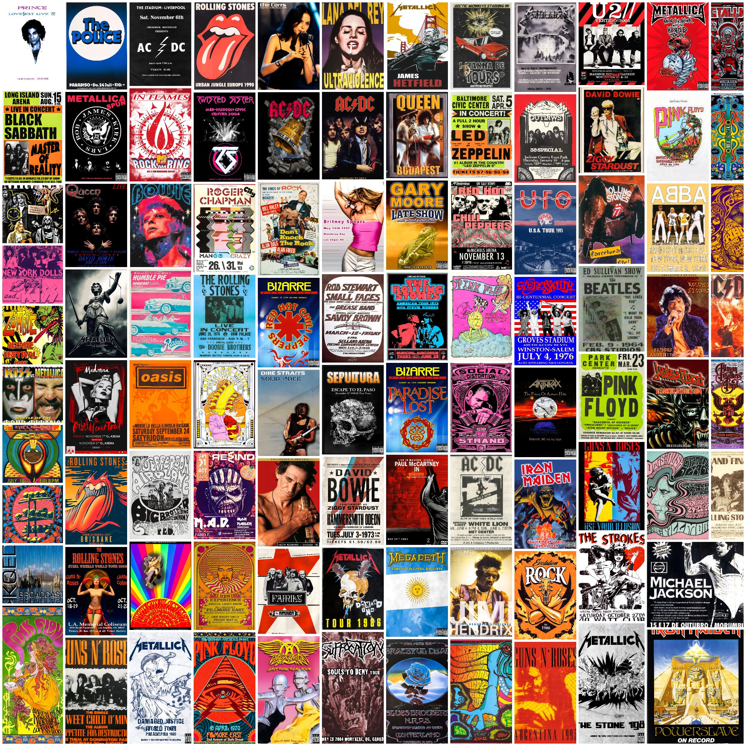 700+ Vintage Concert Poster, Retro Band Poster , Classic Rock Posters ...