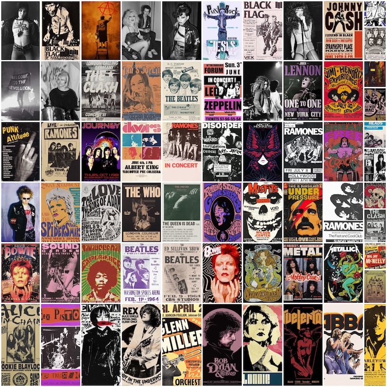 700+ Vintage Concert Poster, Retro Band Poster , Classic Rock Posters ...