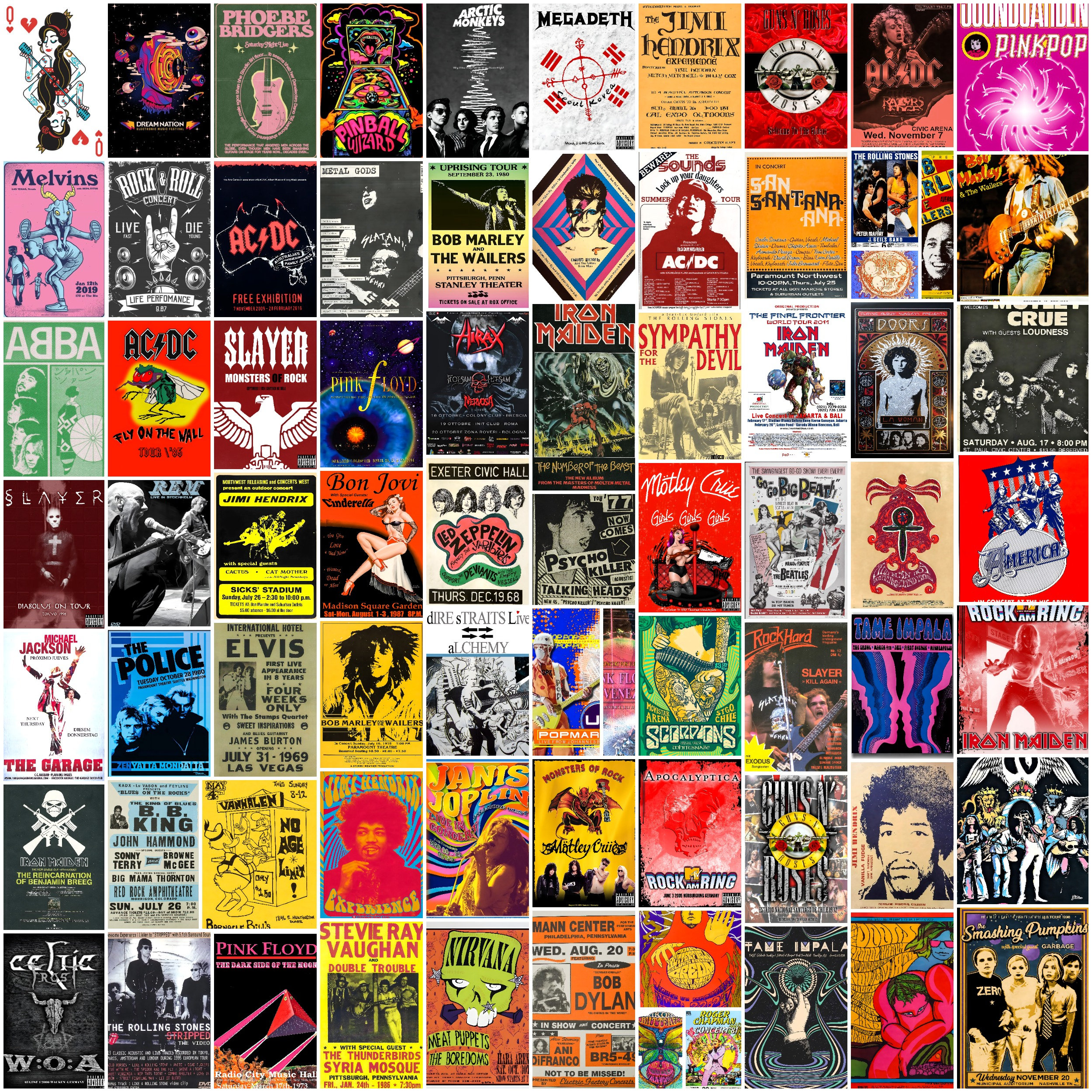 700+ Vintage Concert Poster, Retro Band Poster , Classic Rock Posters ...