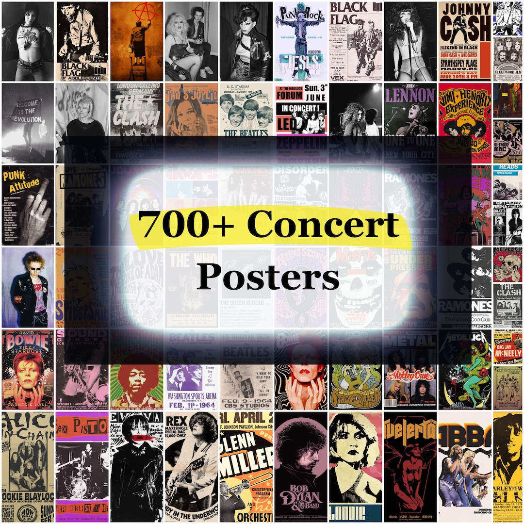 700+ Vintage Concert Poster, Retro Band Poster , Classic Rock Posters ...