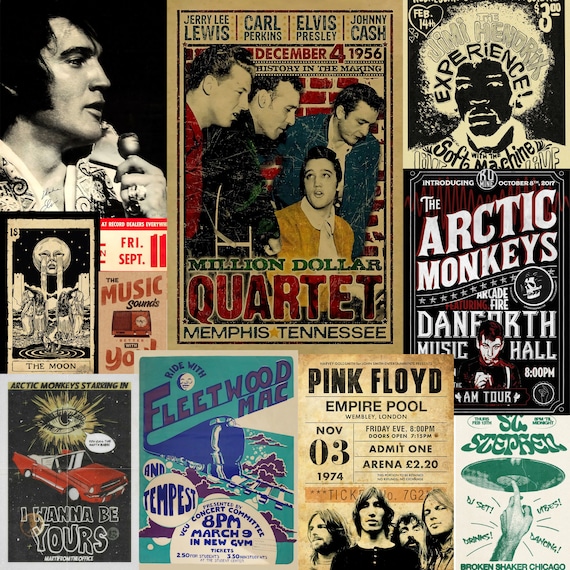 Vintage Rock Band Posters