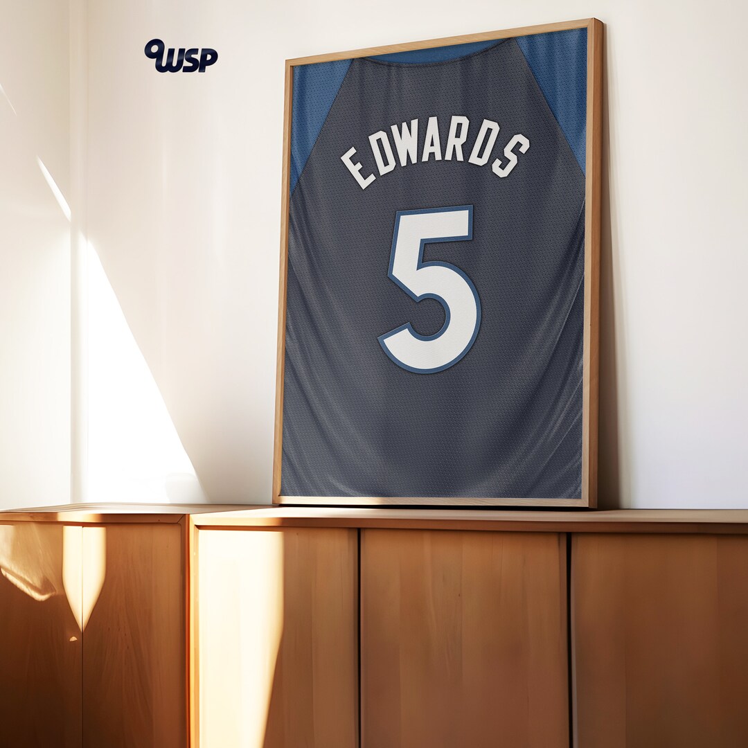 Anthony Edwards Poster Anthony Edwards Jersey Minnesota Timberwolves ...