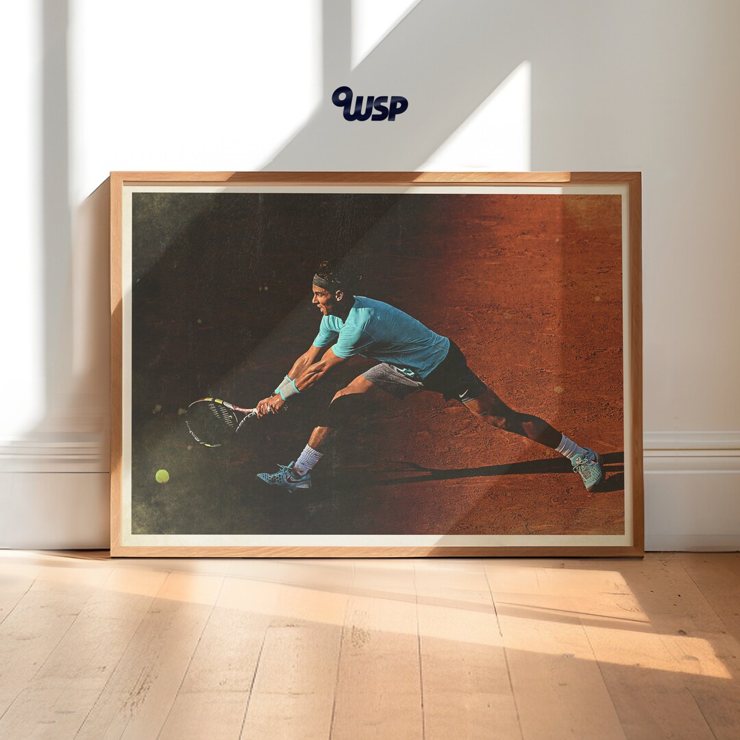 Rafael Nadal Roland Garros Tennis Poster Rafael Nadal Print Tennis ...