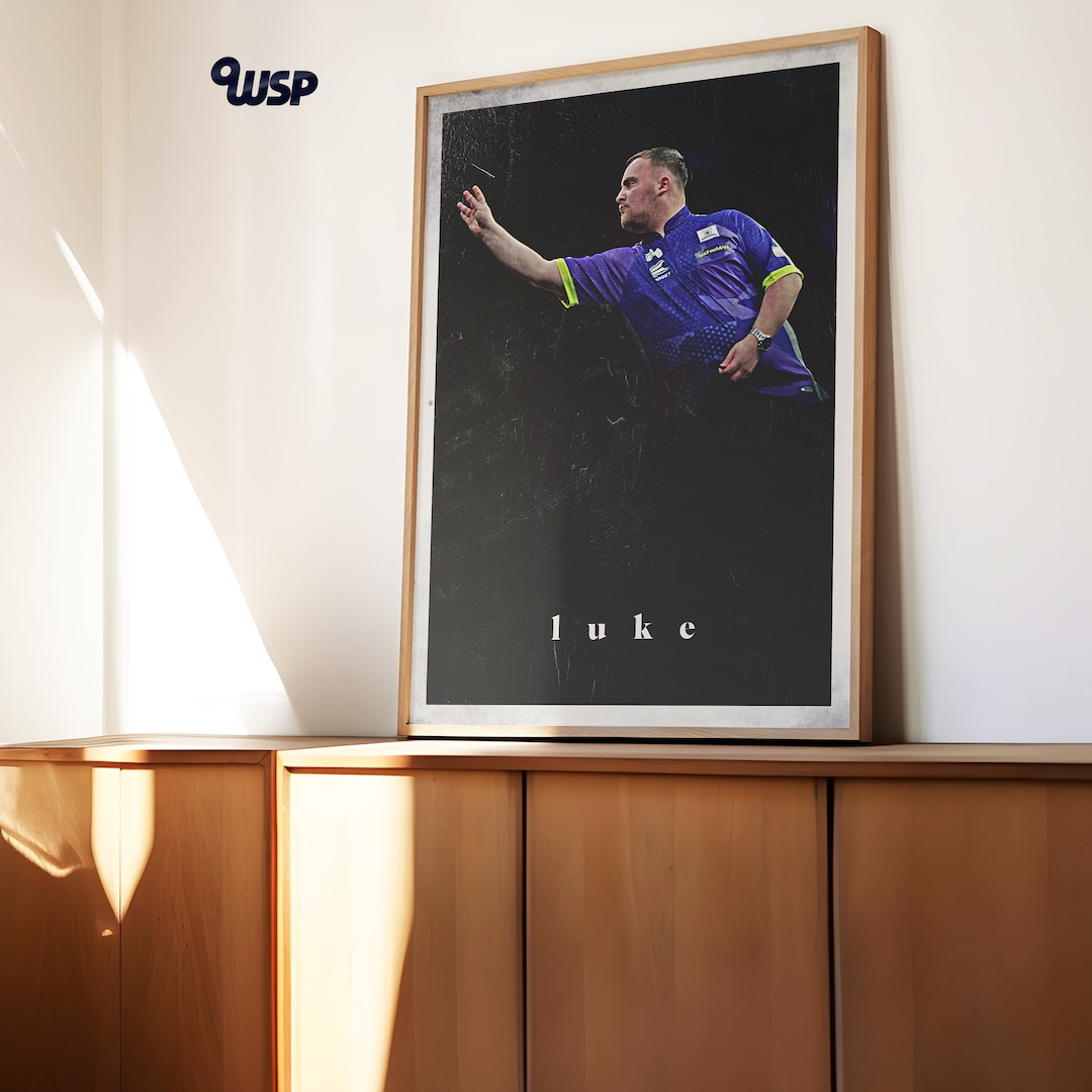 Luke Littler Poster Luke Littler Print Luke the Nuke Poster Darts Print ...