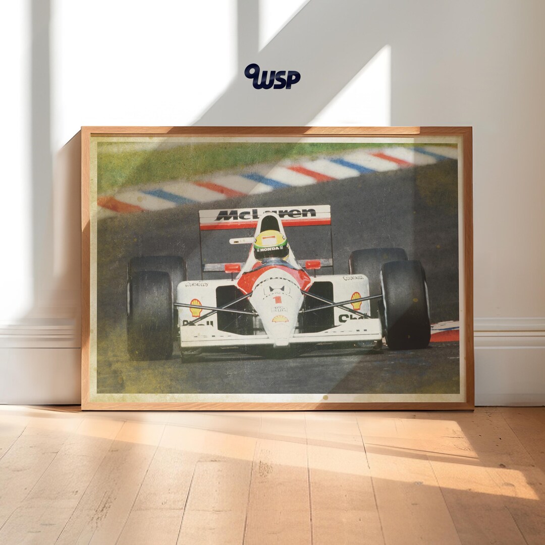 Ayrton Senna Poster Ayrton Senna Print Formula 1 Poster F1 Print ...