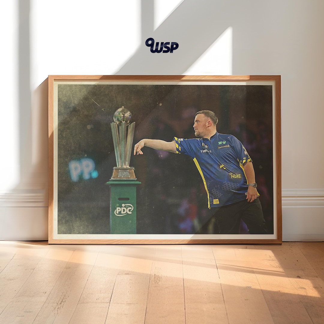 Luke Littler Poster Luke Littler Print Luke the Nuke Poster Darts Print ...
