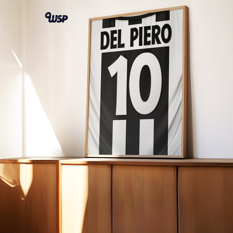 Alessandro Del Piero Poster Alessandro Del Piero Shirt Juventus Print ...