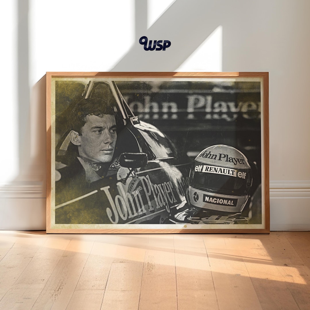 Ayrton Senna Poster Ayrton Senna Print Formula 1 Poster F1 Print ...