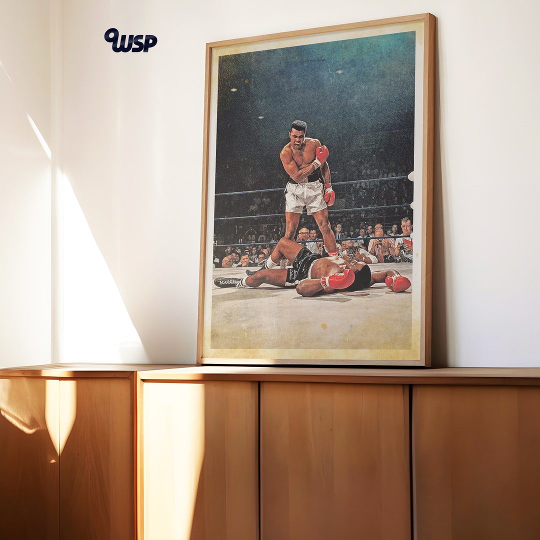 Muhammad Ali Poster Boxing Wall Art Home Gym Decor Iconic Sports Print ...