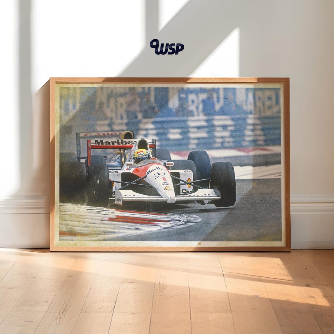 Ayrton Senna Poster Ayrton Senna Print Formula 1 Poster F1 Print ...