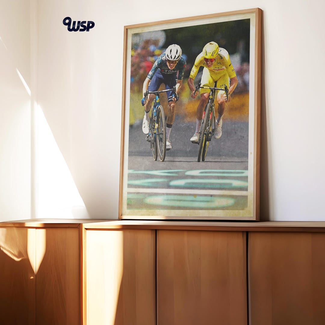 Tadej Pogacar Jonas Vingegaard Tadej Pogacar Print Jonas Vingegaard ...