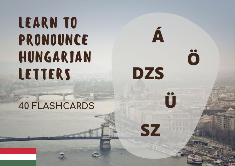 Learn Hungarian Alphabet With Flashcards - for Pronounciation Practice ...