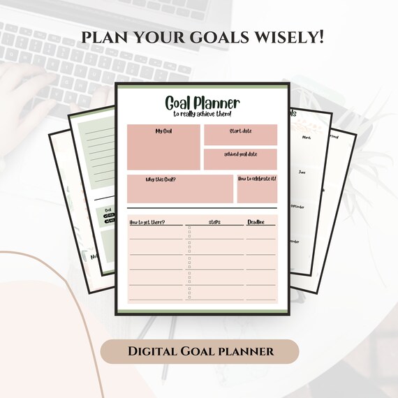 Digital Goal Planner Digital Planner for Goodnotes - Etsy