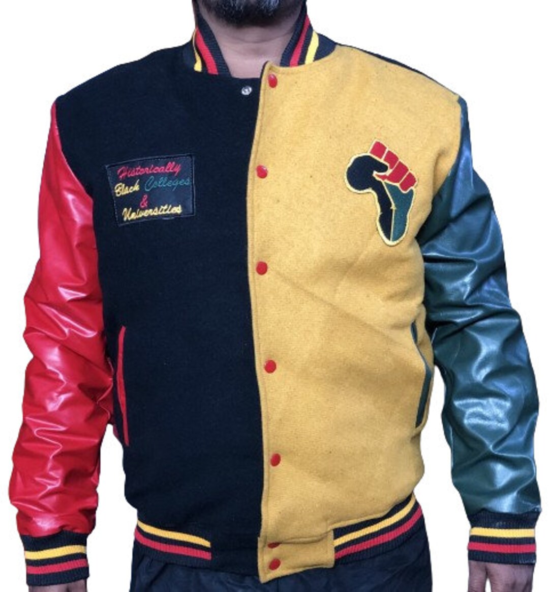 Handmade Men's HB-CU Jacket Varsity Letterman Pride Wool & Faux Leather ...