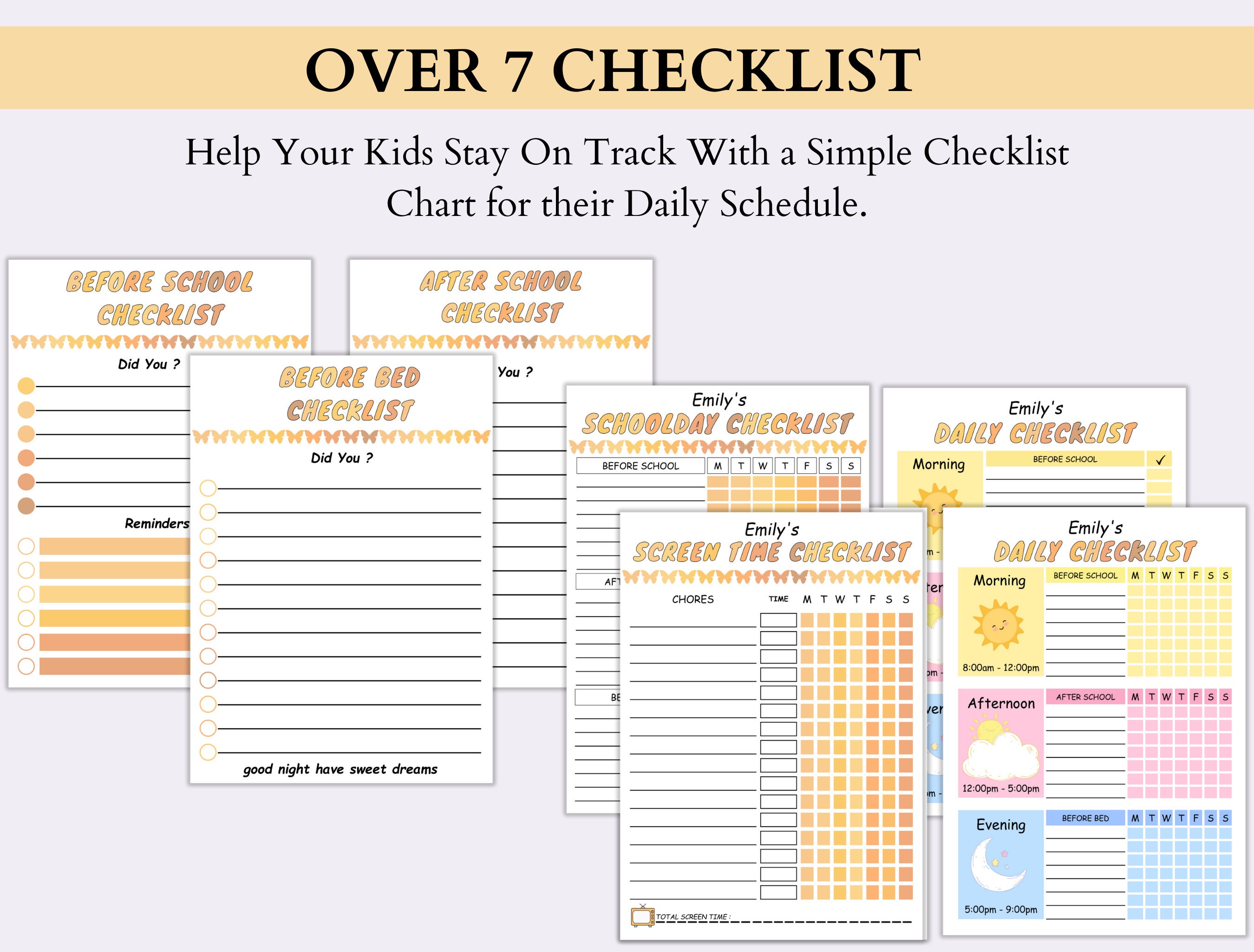 Ultimate Kids Chore Charts Bundle 35 Canva Editable & Printable Kids ...