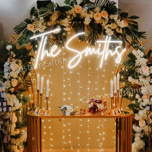 Neon Wedding Sign Custom Wedding Decor Neon Sign Wedding Wall - Etsy