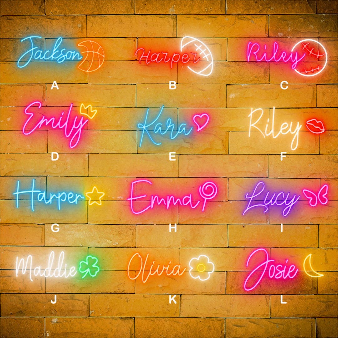 Custom Neon Name Sign Bedroom Decor, Custom Led Sign Gift for Kids ...