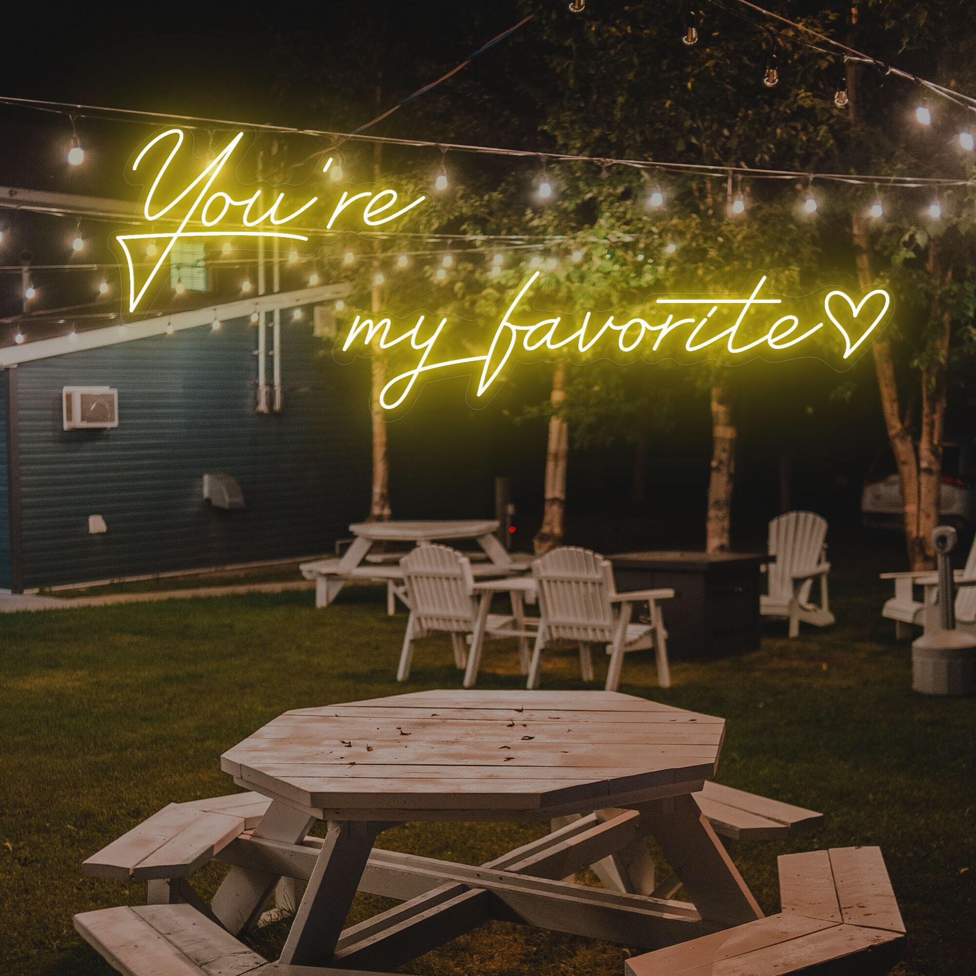 You’re My Favorite Neon Sign Wedding Decor, Custom Neon Sign Wal Decor ...