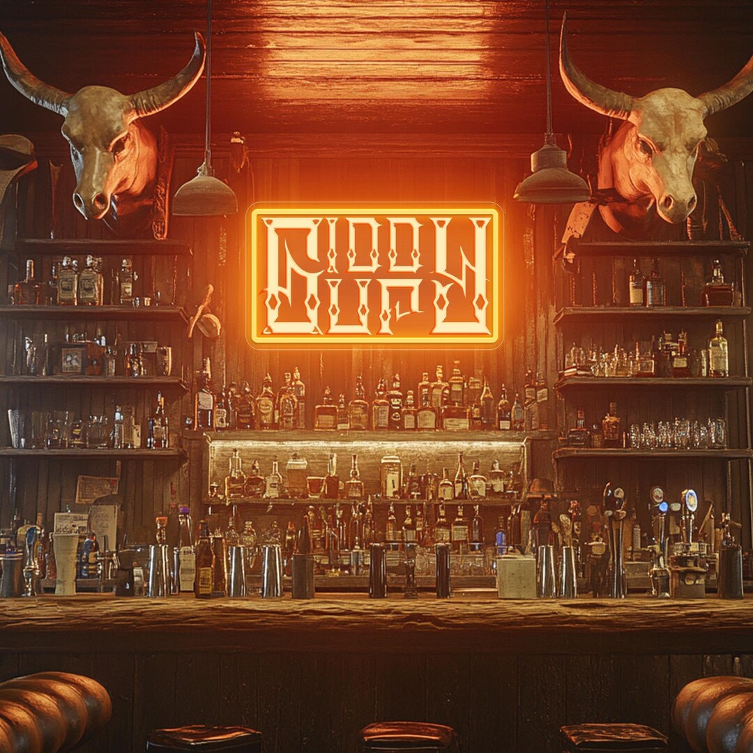 Giddy up Custom Neon Sign Western Decor, Custom Led Light Wall Decor ...