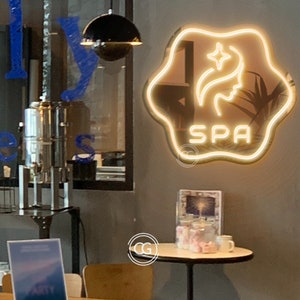 Custom Neon Sign Wall Decor, SPA Neon Sign Business Decor, Custom Led ...