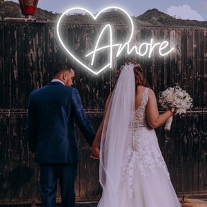 That's Amore Neon Sign Custom Wedding Decor, Wedding Welcome Sign Wall ...