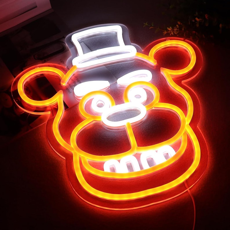 Freddy Neon Signs for Wall Decor，led Neon Lights Bedroom Decor，birthday ...