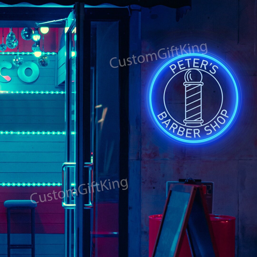 Barber Shop Neon Sign Wall Decor, Led Neon Sign Beauty Bar Decor, Neon ...