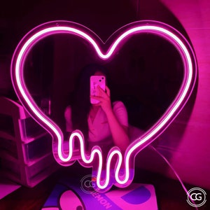 Custom Mirror Led Sign, Neon Mirror Sign, Light up Mirror for Bedroom ...